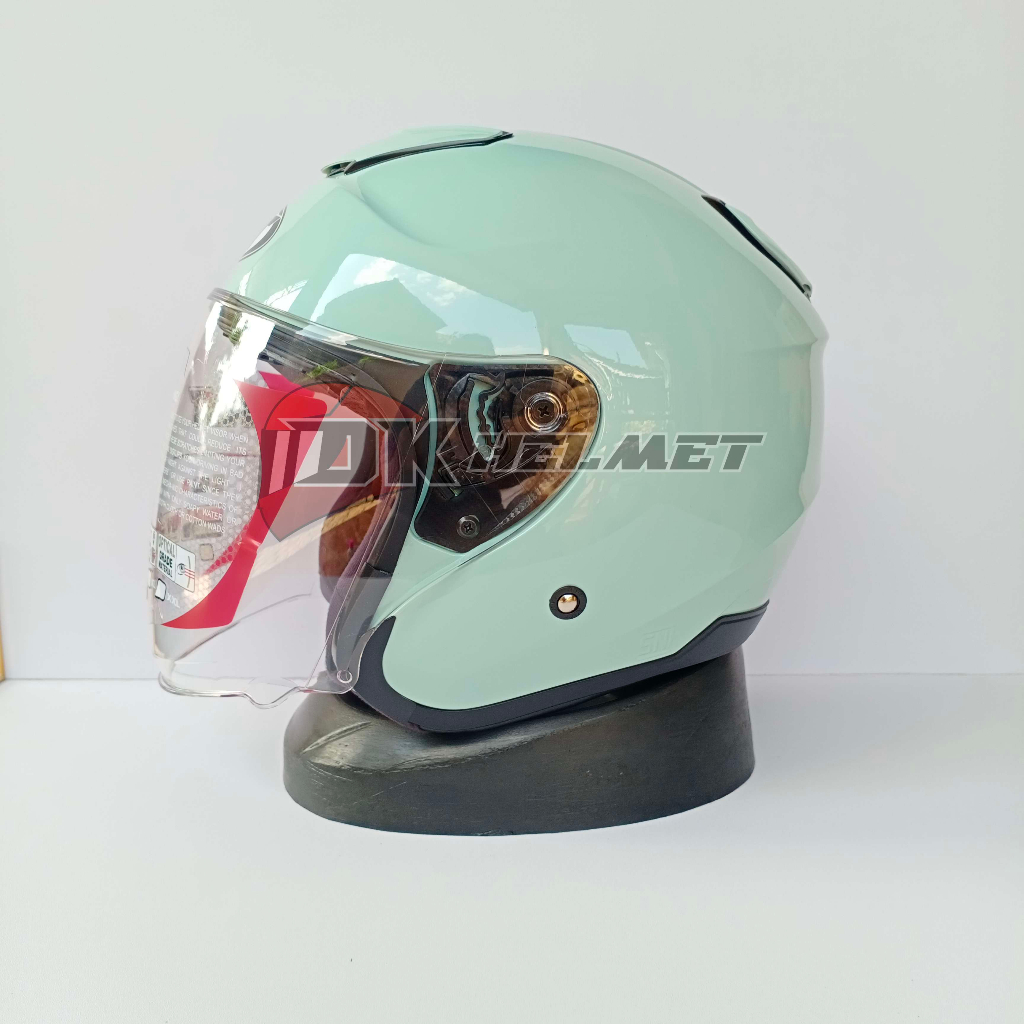 Jual Helm Half Face KYT Kyoto R Solid Sage Green Original | Shopee ...