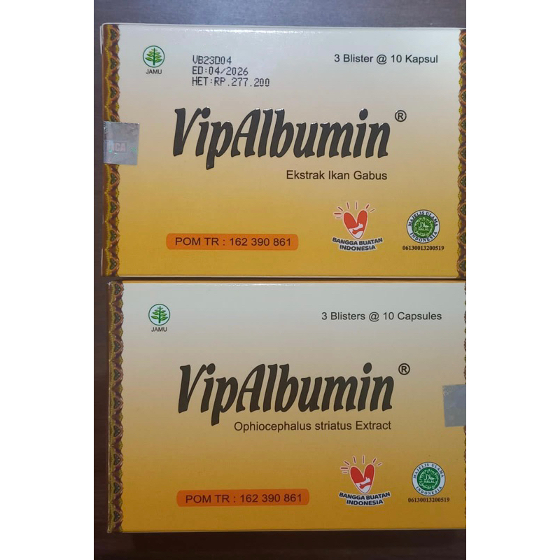 Jual VIPALBUMIN KAPSUL 1 BOX ISI 30 | Shopee Indonesia