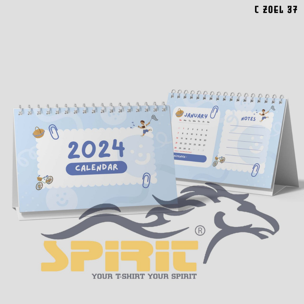 Jual Kalender Meja Mini aesthetic 2024 Kalender Duduk keren premium ...