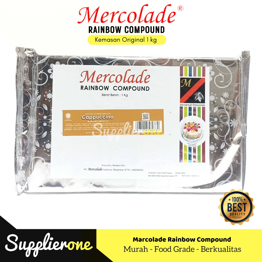 Jual Mercolade Rainbow Compound 1kg / Cokelat Batang Marcolade ...