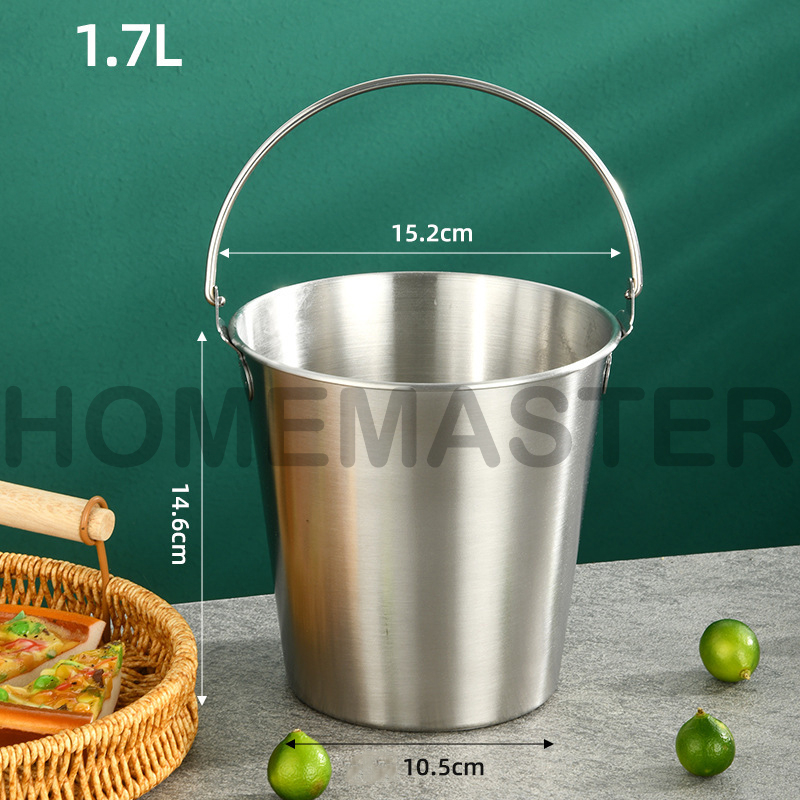 Jual HomeMaster Ember/Bucket 1L Stainless/Besi Baja Tahan Karat SUS304 ...