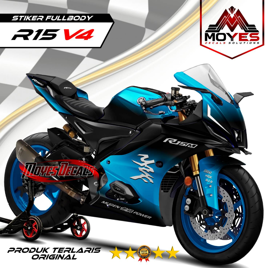 Jual Stiker R15 V4 Motif 2 Warna New - Decal variasi R15 V4 Fullbody ...