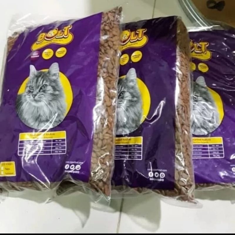 Jual Makanan Kucing Bolt Bentuk ikan per 800 gram | Shopee Indonesia