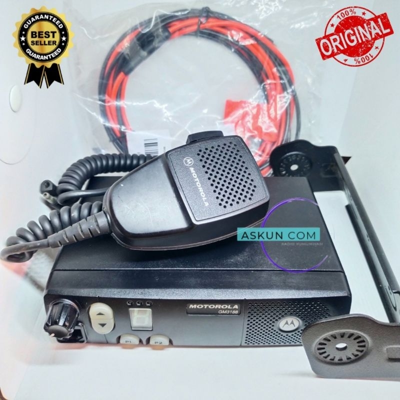 Jual RADIO RIG MOTOROLA GM 3188 VHF 25 WATT SECOND NORMAL SIAP PAKAI | Shopee Indonesia