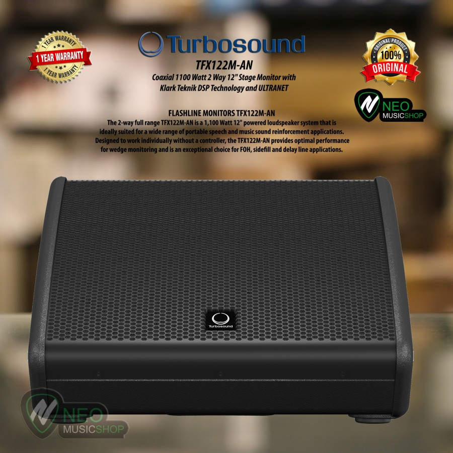 Jual Turbosound TFX122M-AN Coaxial 1100 Watt 2 Way 12" Stage Monitor ...