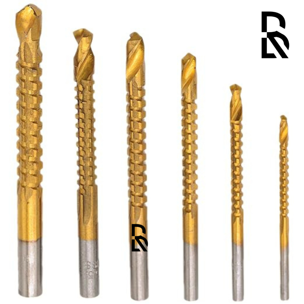 Jual KEPALA MATA BOR ULIR GERGAJI HSS M3 - M8 SET 6IN1 GROOVING DRILL ...