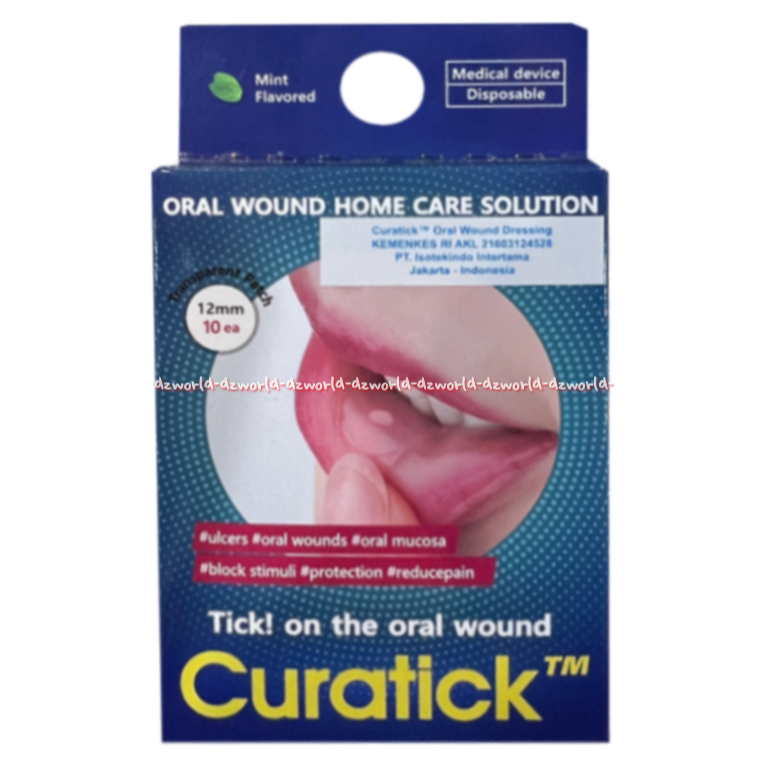 Jual Curatick 10pcs Tick On The Oral Wound Obat Sariawan Model Type ...