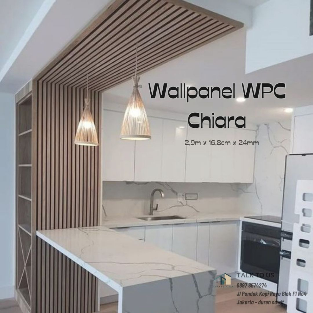 Jual Wall panel WPC chiara hiasan dinding backdrop tv harga termurah ...