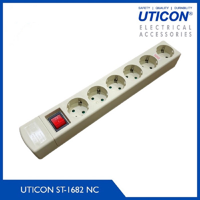 Jual Stop Kontak Arde + Saklar UTICON 3 4 5 6 Lubang CP Terminal Listrik Tanpa Kabel | Shopee ...