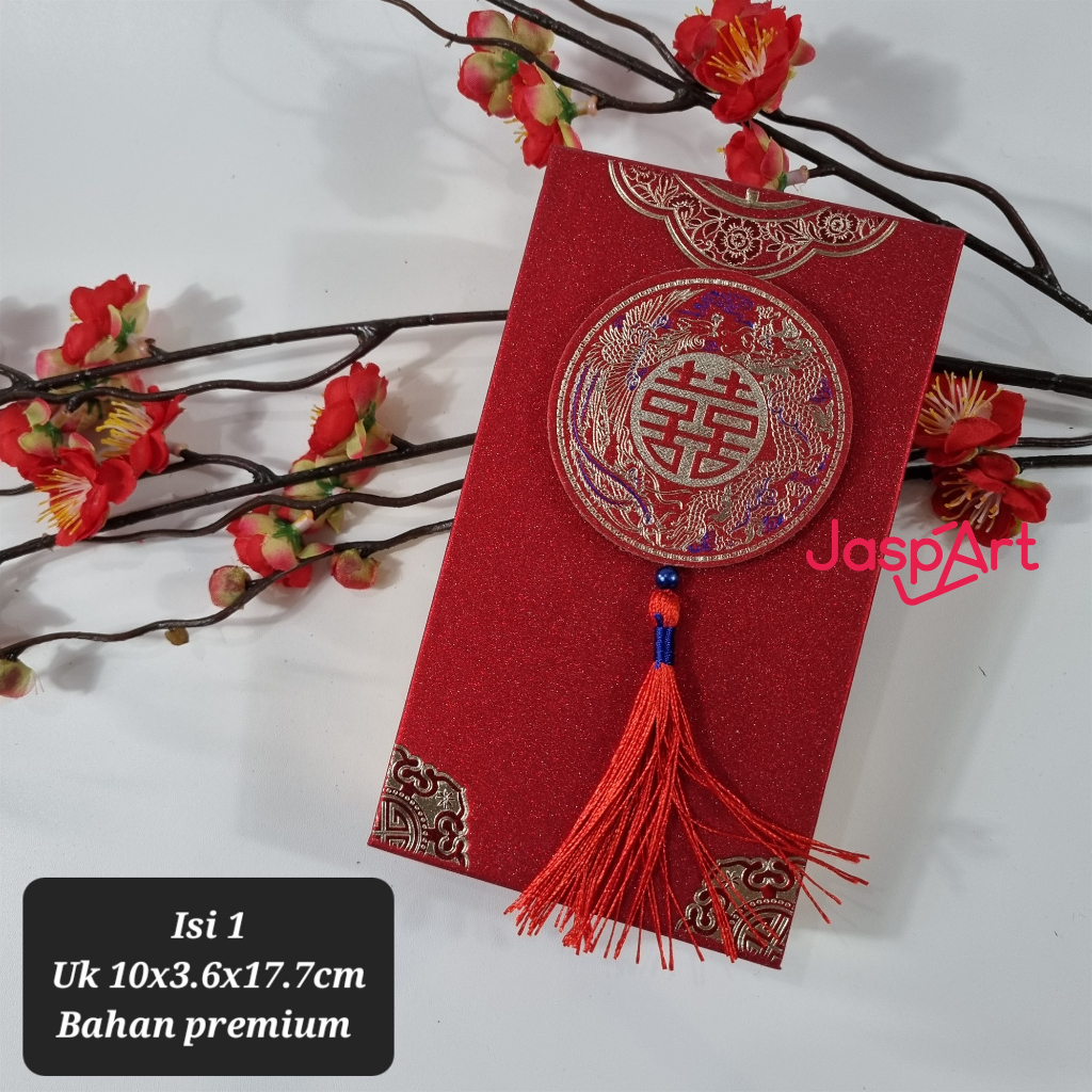 Jual Angpao Kotak FU Angpao Kotak Imlek Angpao Kotak Box Shuang Xi ...