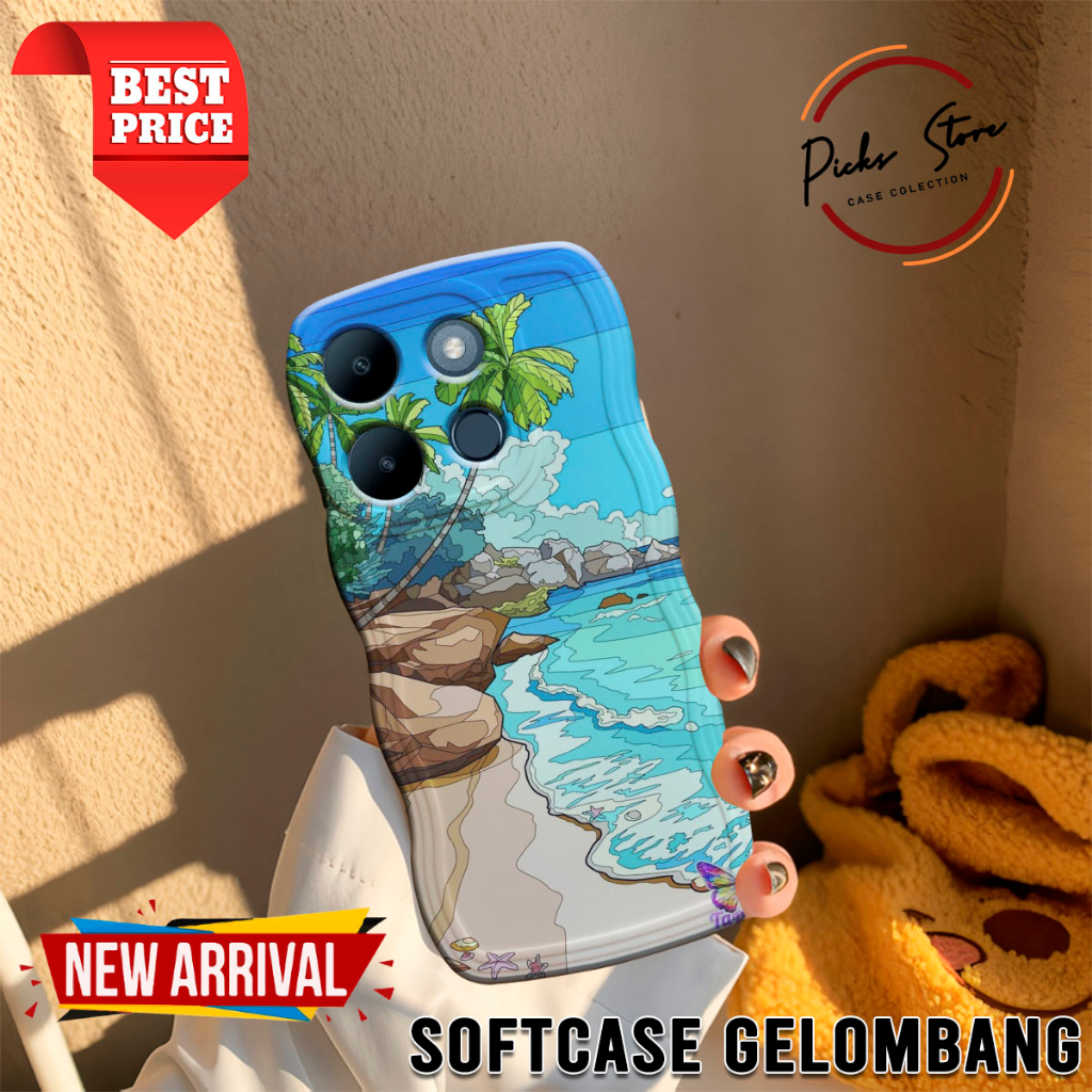 Jual Softcase GELOMBANG [Beach] -Case WAVE Hp OPPO A16 A57 4G A57E A57S ...