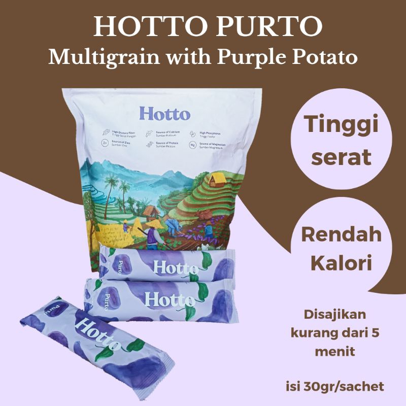 Jual HOTTO PURTO MULTIGRAIN WITH PURPLE POTATO 1 POUCH 1 3 SACHET 5 ...