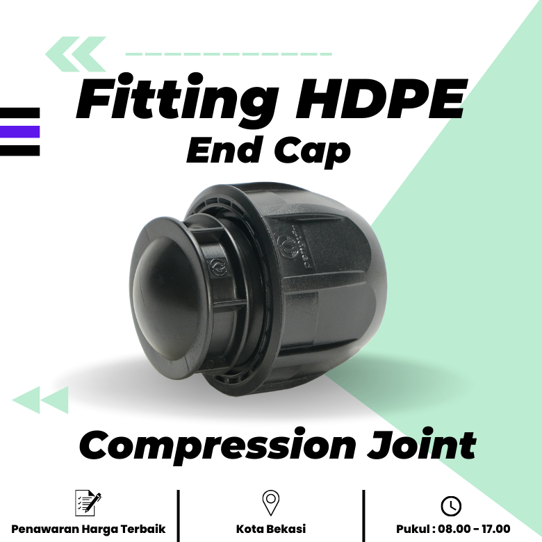 Jual Sambungan Pipa HDPE End Cap 110mm atau 4 inch Fitting / Aksesoris Compression | Shopee ...