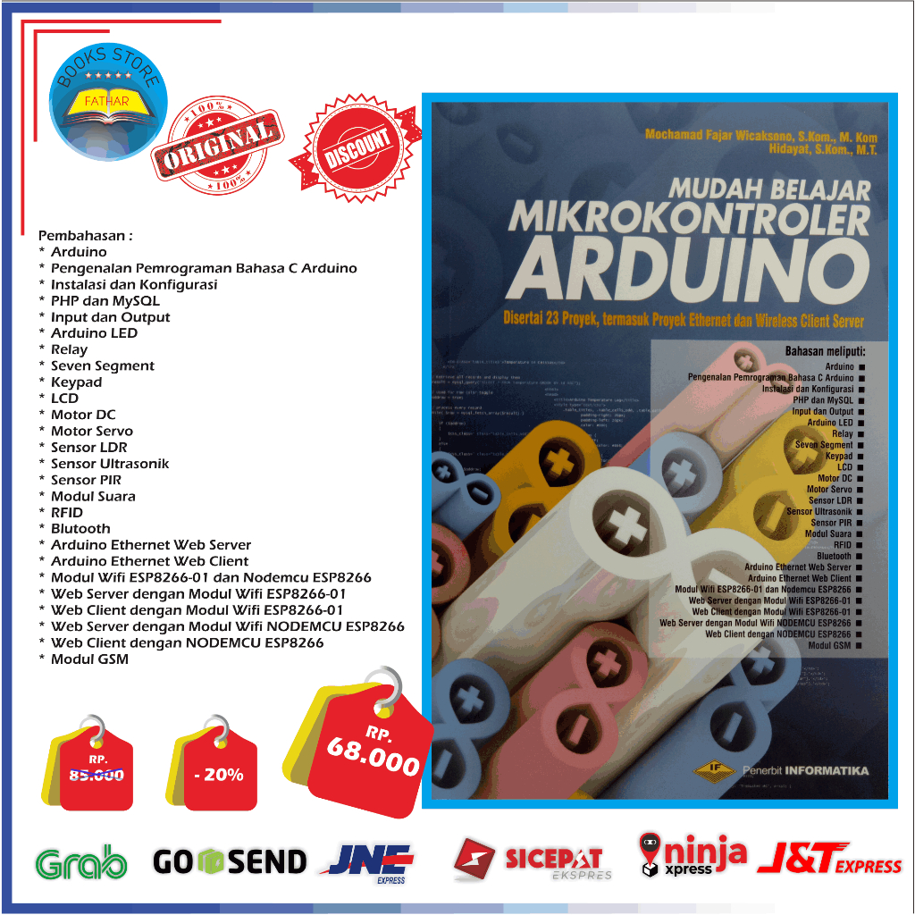 Jual Buku Mudah Belajar Mikrokontroler Arduino disertai 23 proyek ...