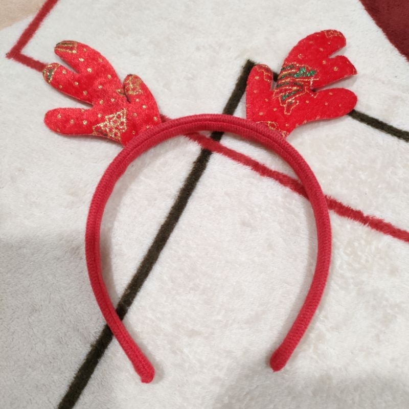 Jual BANDO NATAL TANDUK RUSA / BANDO MERRY CHRISTMAS / AKSESORIS NATAL ...