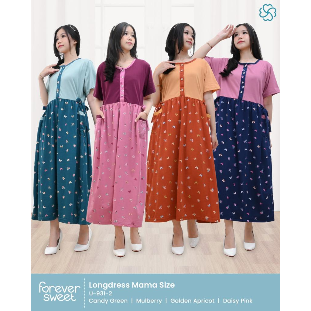 Jual Daster Long Longdress Forever Standar dan XL Daster Muslim Gamis ...