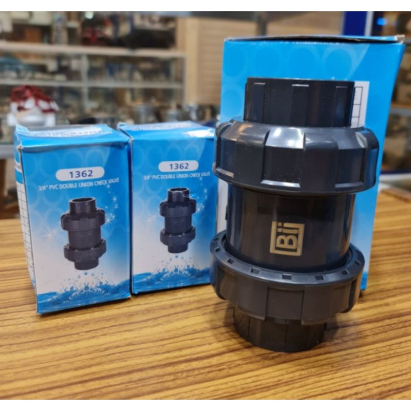 Jual Ball Check Valve PVC 2" inch / Ball Check Valve Union Double ...