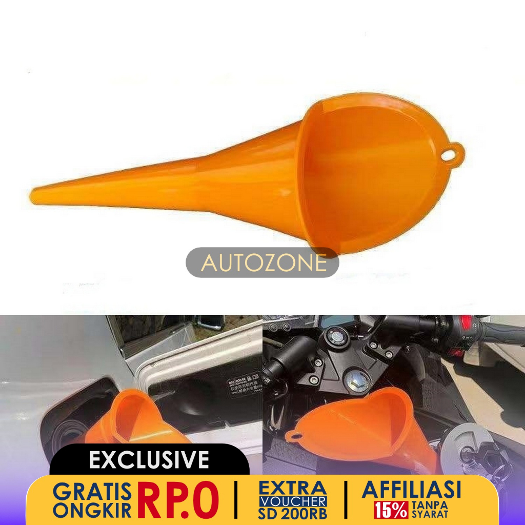 Jual Carzkool Nozzle Corong Air Minyak Bensin Long Mouth Funnel - XMO755 - Orange | Shopee Indonesia