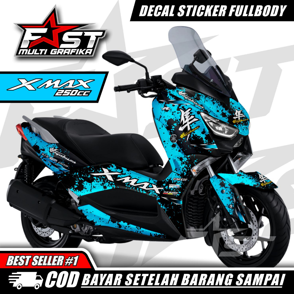 Jual Decal XMAX 250 - Stiker XMAX 250 - Dekal XMAX 250 Full Body ...