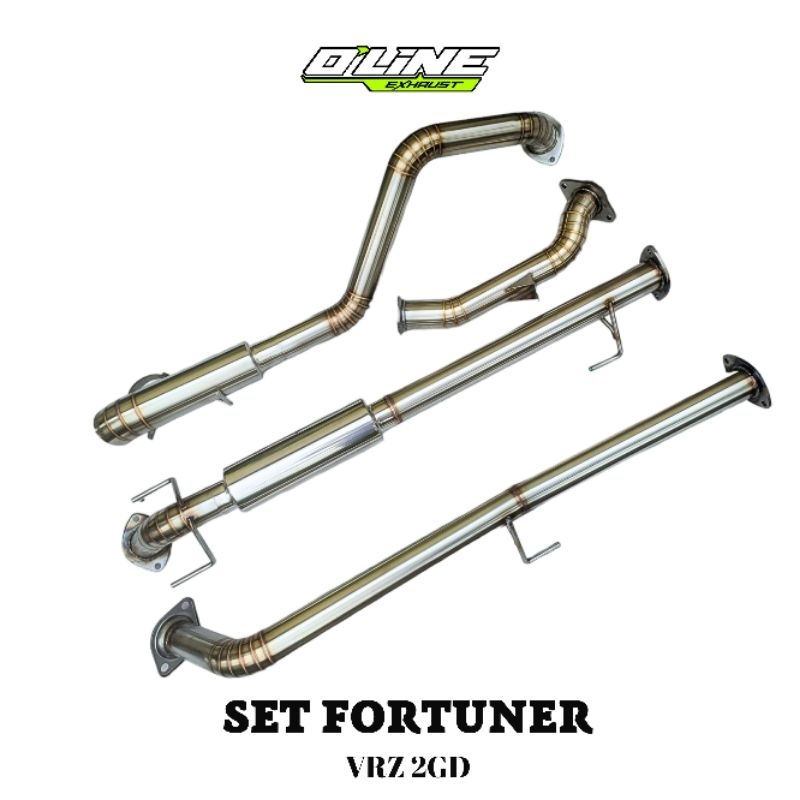 Jual Knalpot mobil diesel fullsystem FORTUNER VRZ/INNOVA REBORN 2gd ...