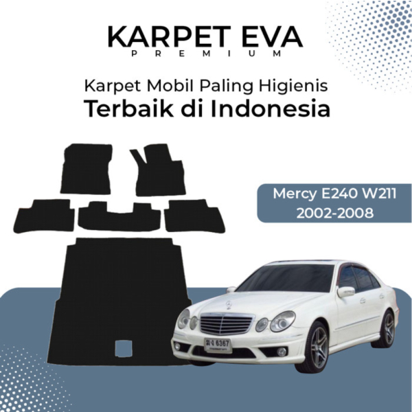 Jual Karpet Mobil Mercy E240 W211 th 2002-2008 Karpet Eva Premium 1 Lapis - S 1 baris Merah NEW ...