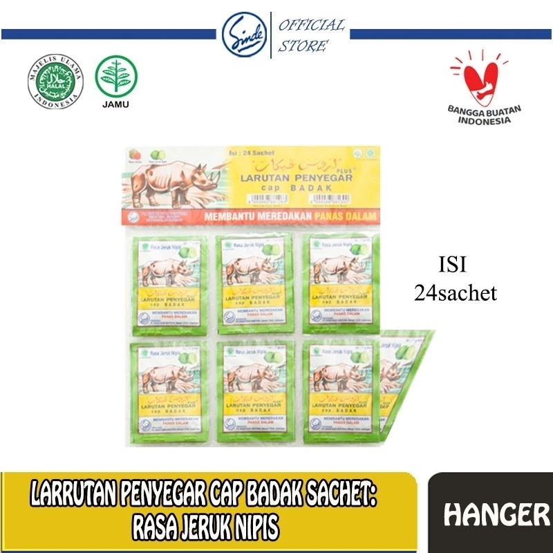 Jual serbuk Larutan penyegar cap badak rasa jambu dan jeruk nipis ...