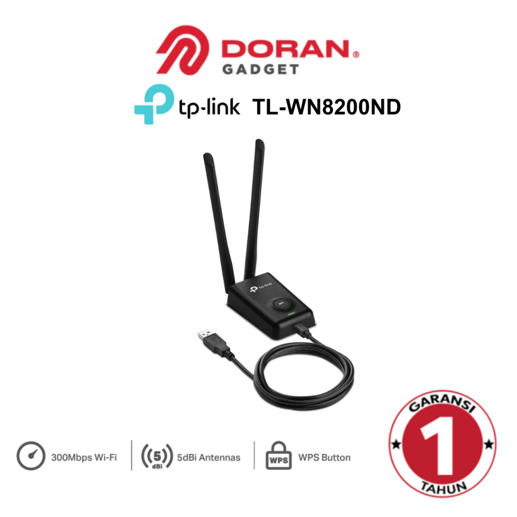 Jual Tp-Link TL-WN8200ND 300Mbps High Power Wireless USB Adapter ...