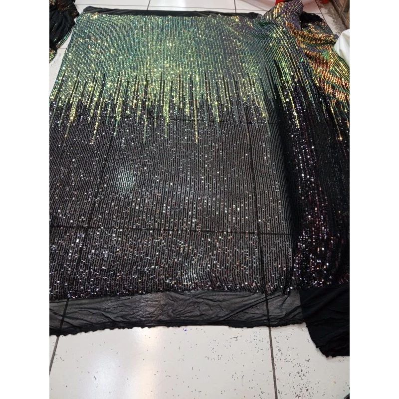 Jual KAIN/BAHAN TILE SQUIN GRADASI/TILE PAYET 2TONE | Shopee Indonesia
