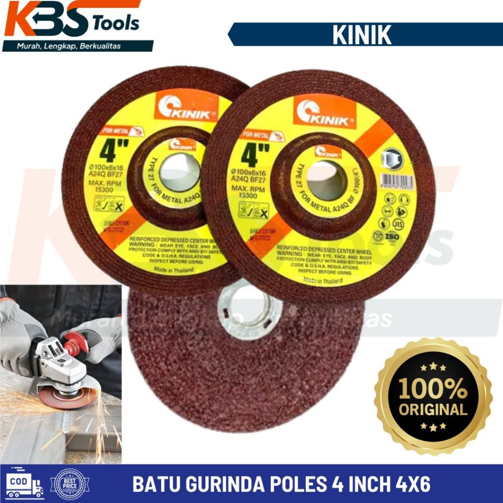 Jual KINIK Batu Gerinda Poles 4x6 Mata Gurinda Tebal Asah 4" inch ...