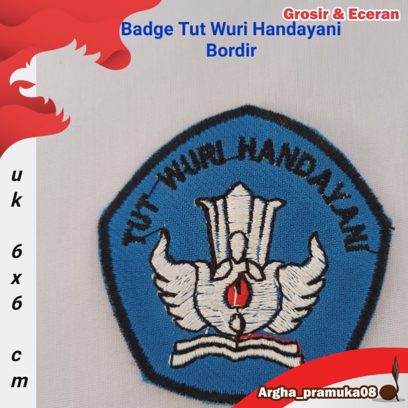 Jual Badge Logo Tut Wuri Handayani Bordir Bijian | Shopee Indonesia