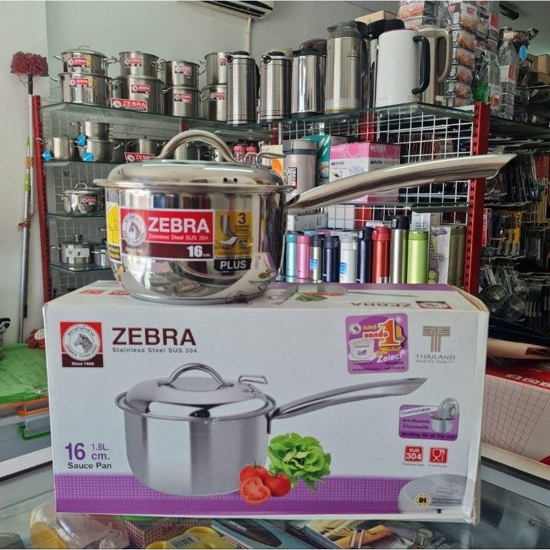 Jual 168140 Sauce Pan 16cm Zelect Plus Zebra, SUS 304, Thailand ...