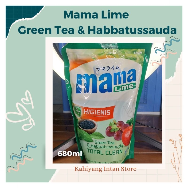 Jual Mama Lime Green Tea Dan Habbatussauda Sabun Pencuci Piring, Gelas ...