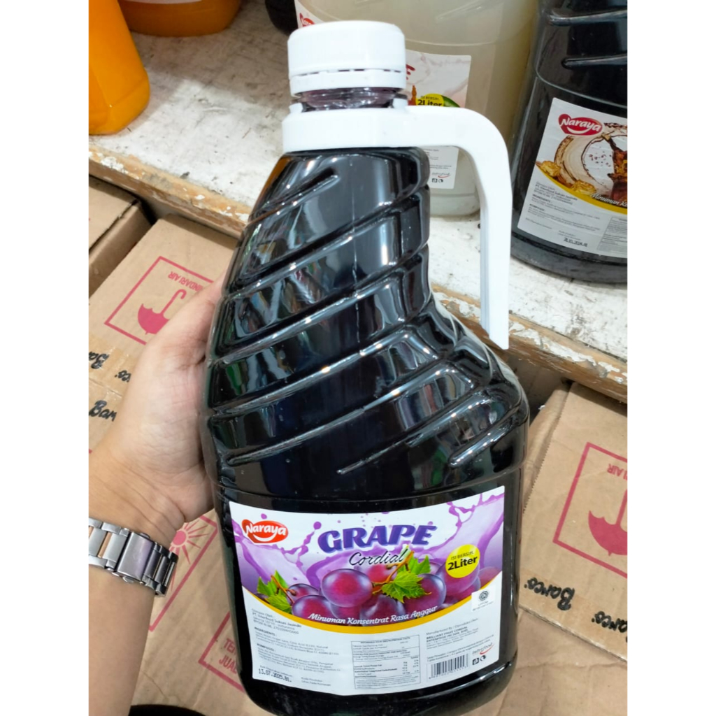 Jual naraya syrup rasa anggur 2L impor malaysia | Shopee Indonesia