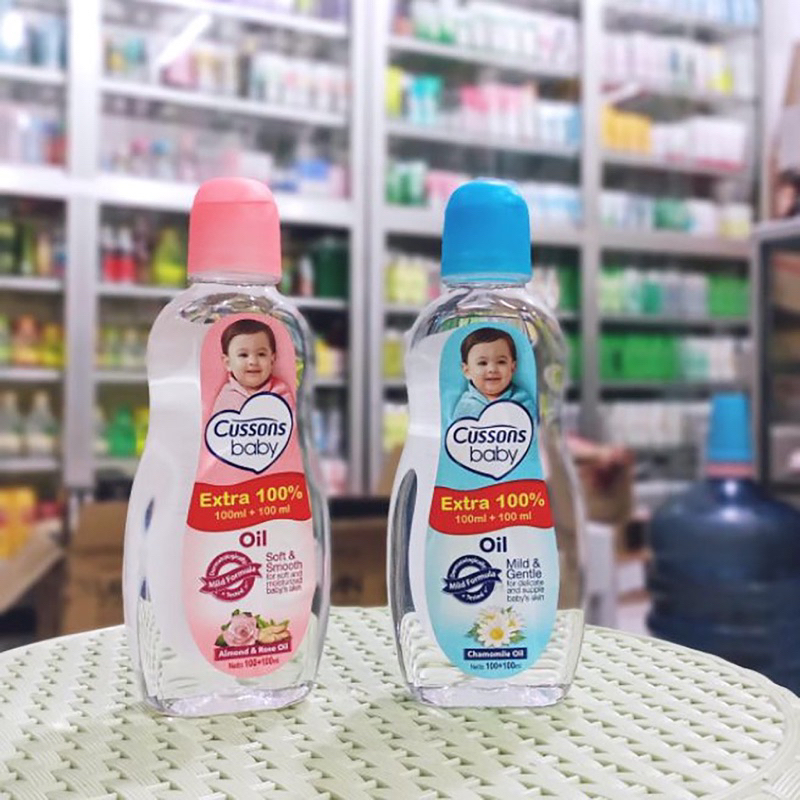 Jual Cusson baby oil minyak bayi original 100ml+100ml | Shopee Indonesia