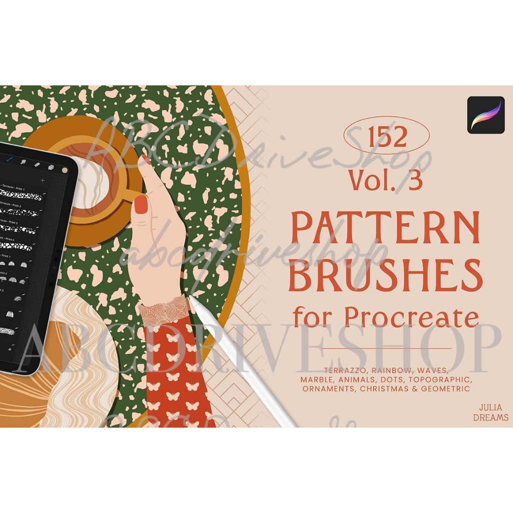Jual Procreate Brush - Pattern Brushes Vol 3 | Shopee Indonesia