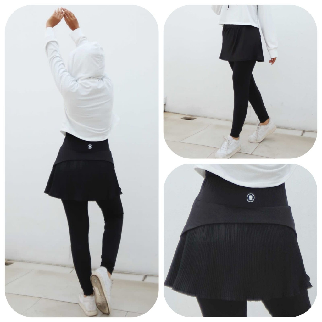 Jual Hitjab - Rok Legging Plisket Pleated Olahraga Wanita Muslim ...