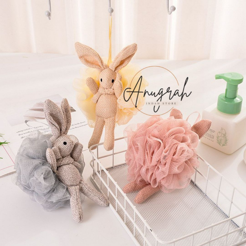 Jual SPONS MANDI JARING PREMIUM BUNNY /SPONGE BATH /ALAT MEMBANTU GOSOK ...