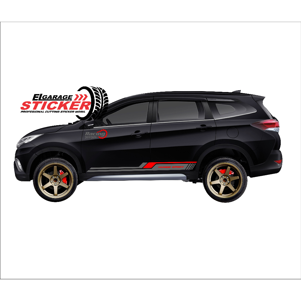 Jual stiker mobil terios stiker variasi body samping mobil terios ...