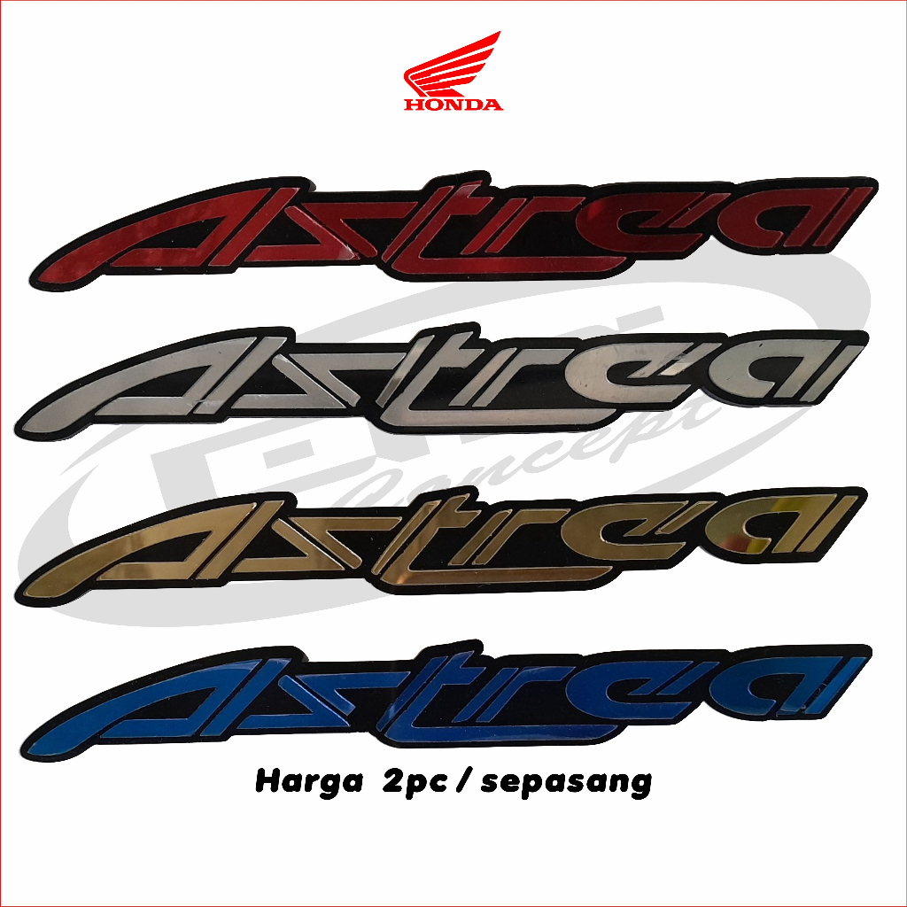 Jual Emblem Honda ASTREA Timbul Logo Motor 3D Akrilik Variasi Grand ...