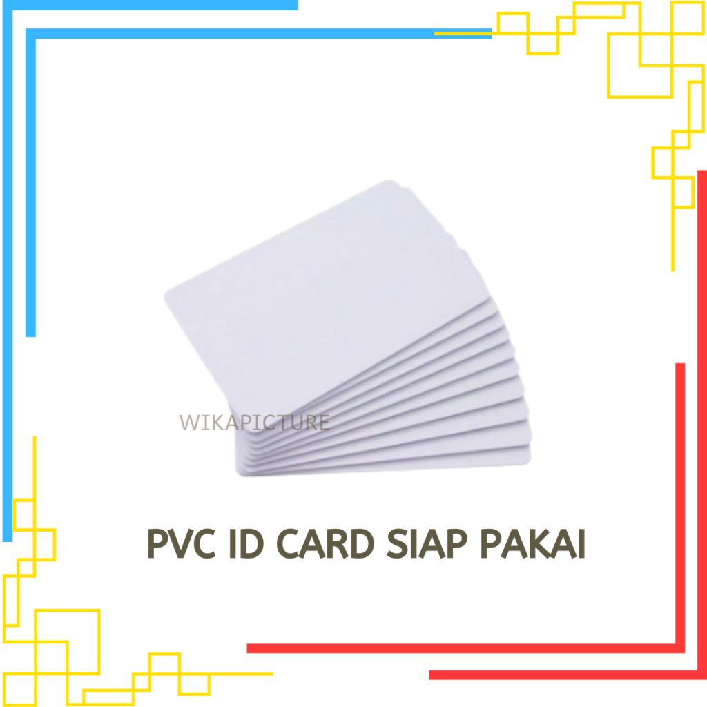 Jual PVC ID CARD/KERTAS PVC UNTUK ID CARD SIAP PAKAI/PVC INKJET 54x86mm ...