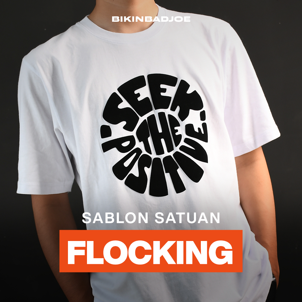 Jual SABLON FLOCKING - Kaos Custom Sablon Satuan Flocking Special ...