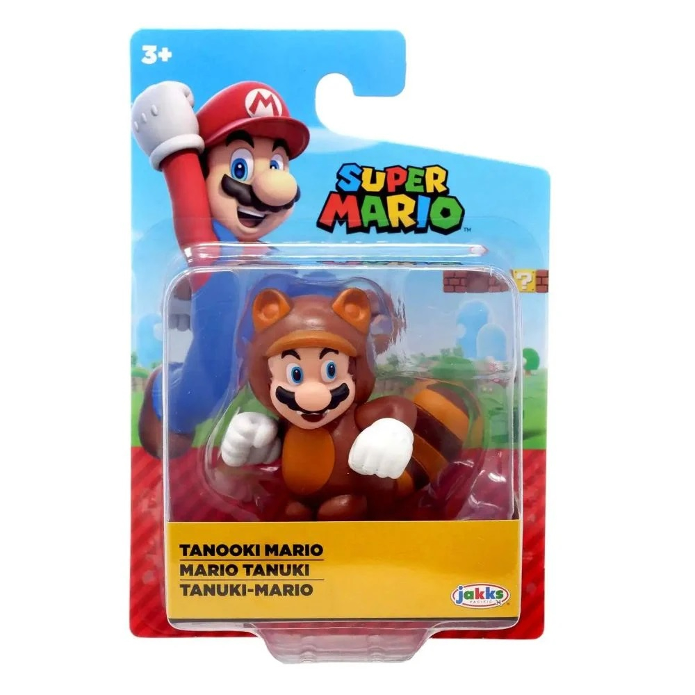 Jual Super Mario World of Nintendo 2.5" Mini Figure - Tanooki Mario ...
