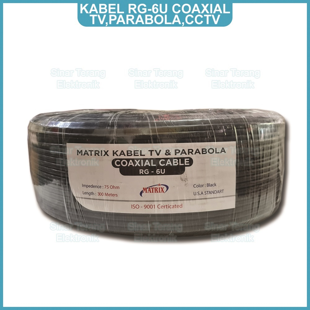 Jual Kabel Matrix Coaxial RG-6U 300m untuk tv parabola dan cctv ...