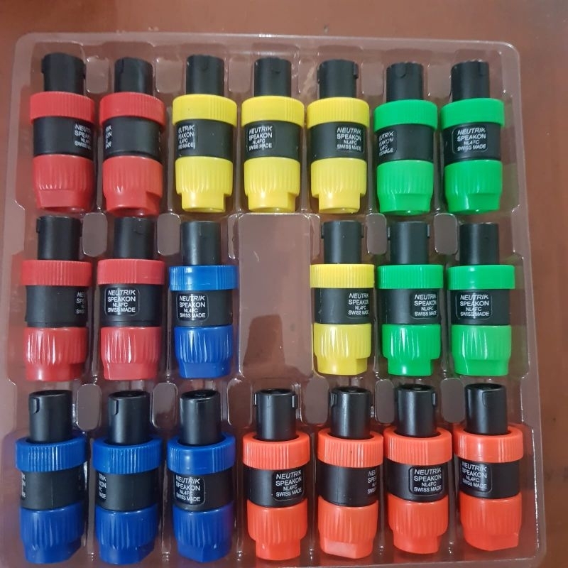 Jual Jack Speakon Warna JR 5879/Jek Spikon/Jeck Spicon Speaker Original ...