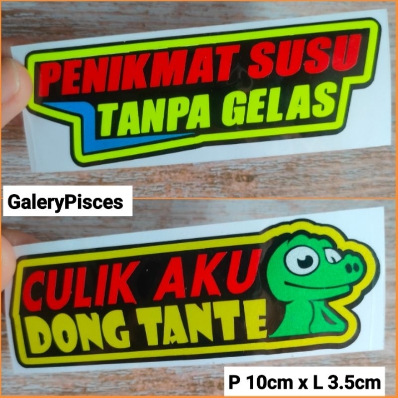 Jual stiker motor kata kata viral stiker lucu | Shopee Indonesia