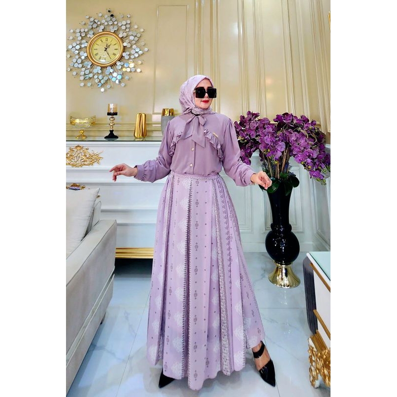 Jual ZARA SERIES SET LENGKAP DENGAN HIJAB DAN ROK GAYA CASUAL | Shopee ...