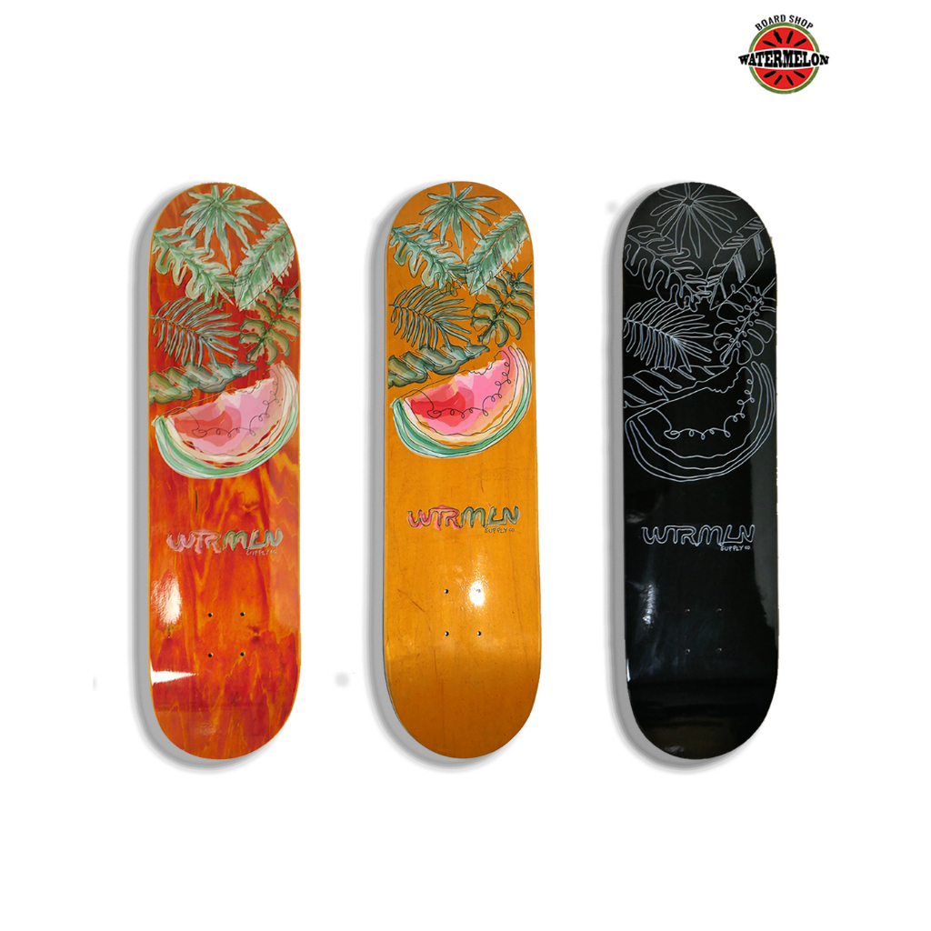 Jual Watermelon Skate Co Tropical Water Painting Natural Skateboard ...