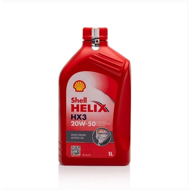 Jual OLI SHELL HELIX HX3 20W-50 1 LITER ORIGINAL OLI SHELL MOBIL ...