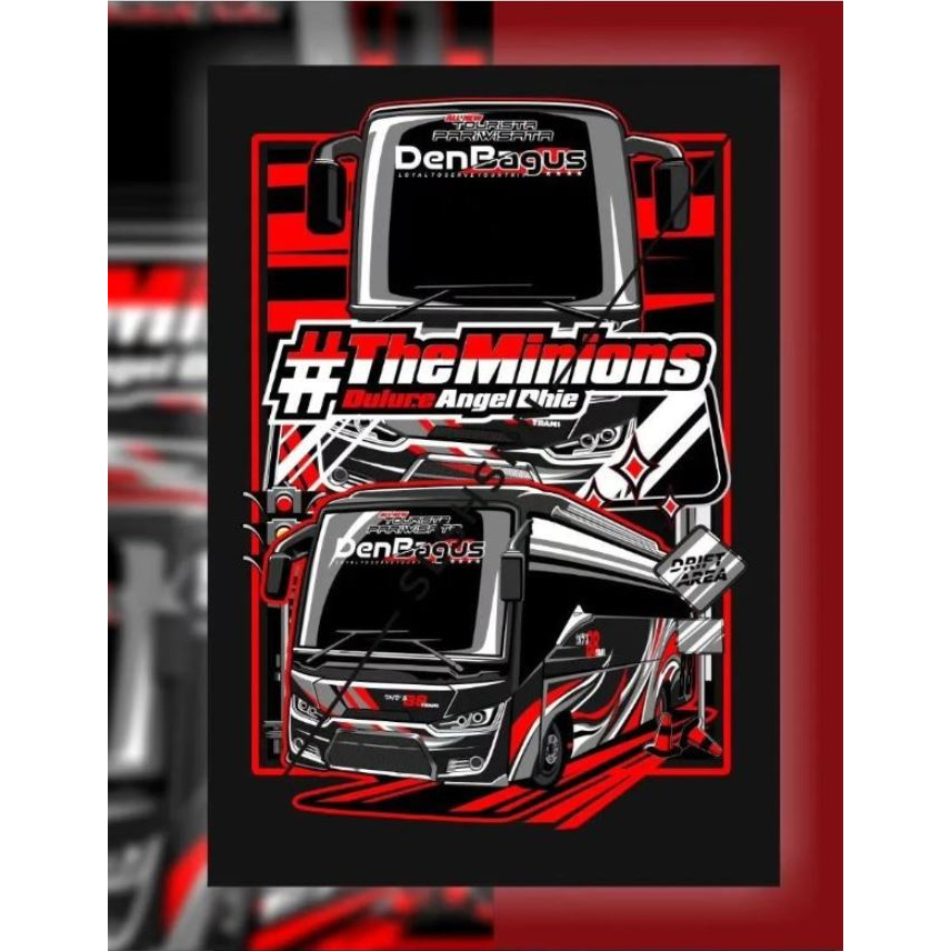 Jual Stiker Bus Mania Bus Artis Basuri The Minions Den Bagus Laser ...