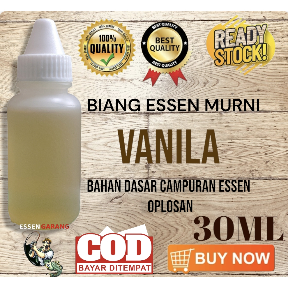 Jual VANILA // VANILLA // BIANG ESSEN MURNI // 5ML // 15ML // 30ML ...